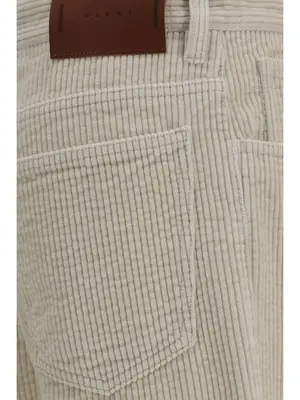 Marni Corduroy Straight-leg Trousers