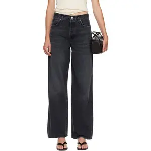 AGOLDE Low Slung Jeans - Black
