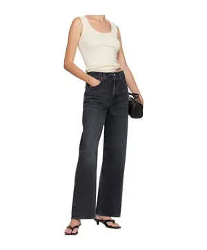 AGOLDE Low Slung Jeans - Black