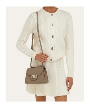 FERRAGAMO Double Gancini Top Handle