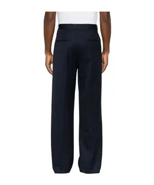 LARDINI Pleated Wide-leg Trousers