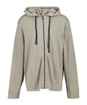 JAMES PERSE Vintage French Terry Zip-up Hoodie - Grey