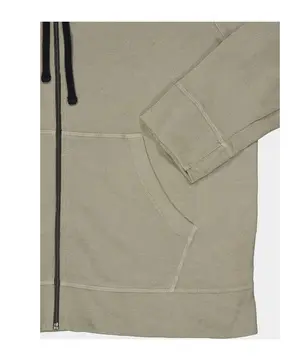 JAMES PERSE Vintage French Terry Zip-up Hoodie - Grey