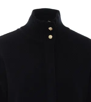 Liu Jo Textured High-neck Knitted Jacket