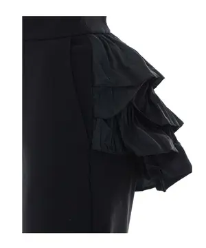 Elisabetta Franchi Ruffled Detail High-waisted Trousers