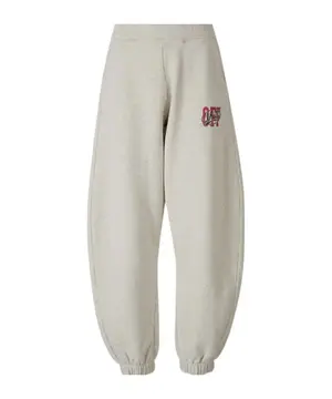 Off-White Logo-print Jersey Track Pants - Grey