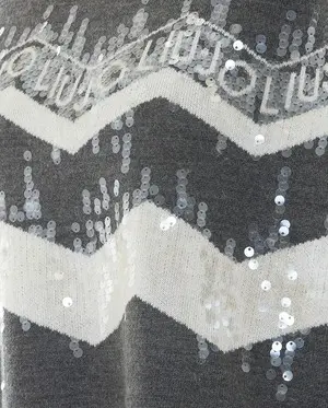 Liu Jo Sequined Intarsia Knitted Sweater