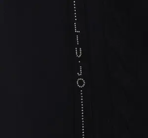 Liu Jo Cut-out High Neck Knitted Sweater With Rhinestone Logo