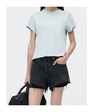 Alexander Wang Cropped Logo T-shirt