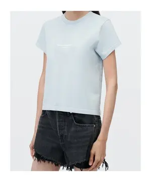Alexander Wang Cropped Logo T-shirt