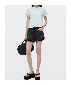 Alexander Wang Cropped Logo T-shirt