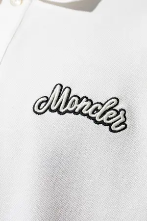 Moncler Logo Embroidered Short-sleeved Polo Shirt