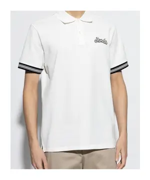 Moncler Logo Embroidered Short-sleeved Polo Shirt