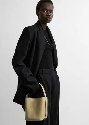 TOTEME Belted Grained-leather Tote