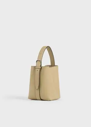 TOTEME Belted Grained-leather Tote
