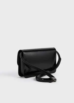 TOTEME T-lock Grained-patent Crossbody