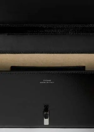TOTEME T-lock Grained-patent Crossbody