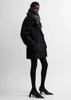 TOTEME Double-breasted Wool-cashmere Blend Peacoat