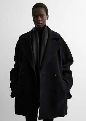 TOTEME Double-breasted Wool-cashmere Blend Peacoat