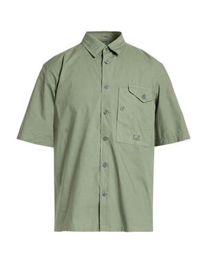 C.P. COMPANY C. P. Company Man Shirt Light Pink Size S Cotton Green