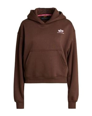 Alpha Industries Cotton Polyester Sweatshirt With Logo - Brown