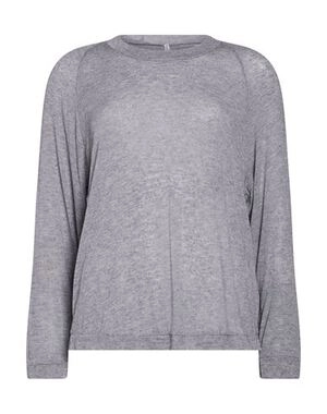 DANIELE FIESOLI Collezione N_01 T-shirt Charcoal Size Viscose, Nylon, Cashmere, Elastane - Grey