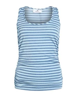 COMPAGNIA ITALIANA Striped Lurex Blend Tank Top