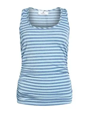 COMPAGNIA ITALIANA Striped Lurex Blend Tank Top
