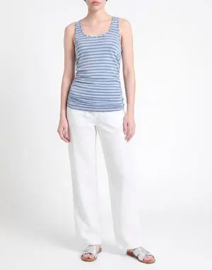 COMPAGNIA ITALIANA Striped Lurex Blend Tank Top
