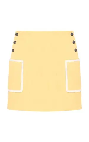 PEPA POMBO Bacaba Mini Skirt - Yellow