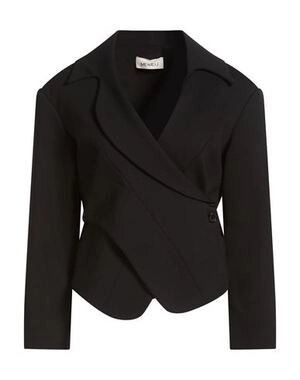 MEIMEIJ Blazer Size Viscose, Polyamide, Elastane - Black
