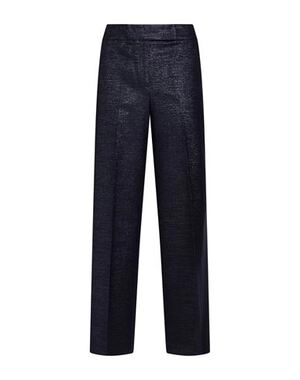 Peserico Pants Size Virgin Wool, Viscose, Polyamide, Elastane - Blue