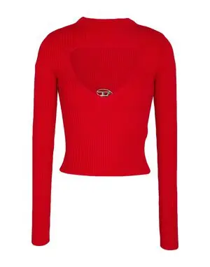 DIESEL® Sweater With Cutout Detail - Red