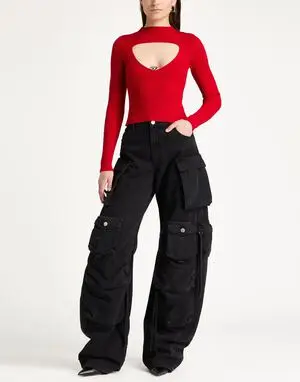 DIESEL® Sweater With Cutout Detail - Red