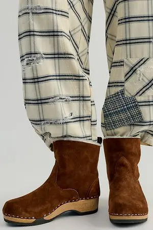 KUNSTEN Fur-lined Clog Boots