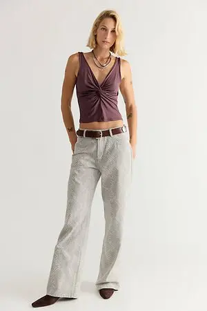 Rolla's Kate Baggy Printed Jeans