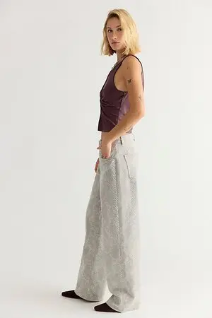 Rolla's Kate Baggy Printed Jeans