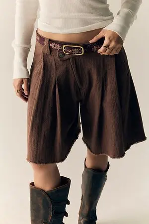 Free People Free People Blossom Suede Belt Fig