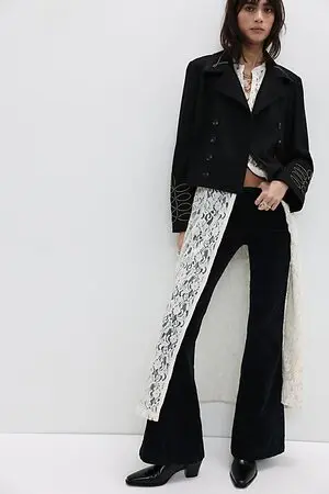 Free People We The Free Corduroy Bootcut Pants - Black