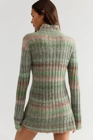 Free People Rodbjer Doona Space Knit Mini Dress