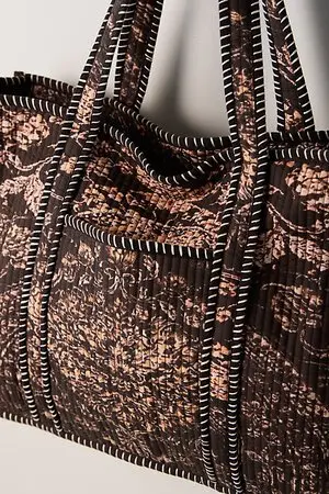 Free People Distorted Quilt Tote Bag