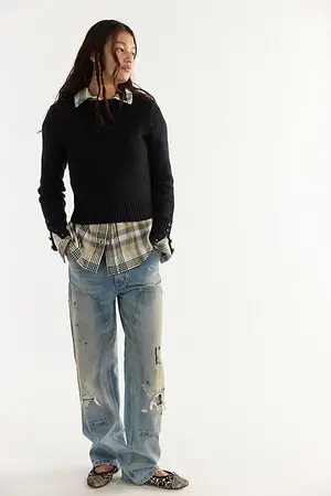 Free People Mila Pullover - Black