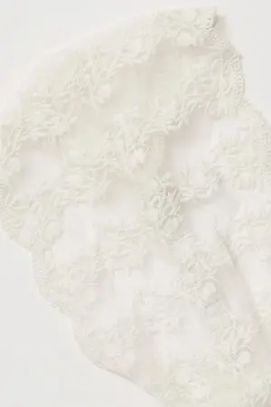 Free People Xl Solana Lace Headband - Ivory