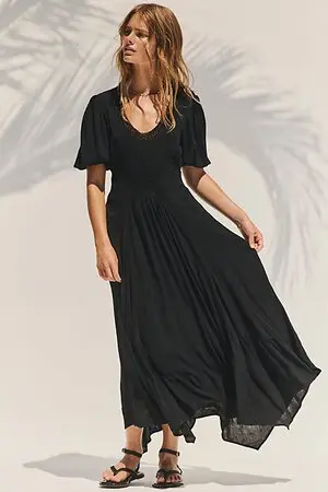 Free People Teyana Maxi Dress - Black