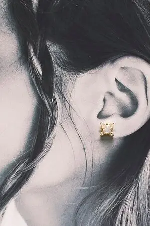 LOCAL ECLECTIC Moonstone Flatback Earrings