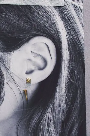 LOCAL ECLECTIC Starburst Flatback Earrings
