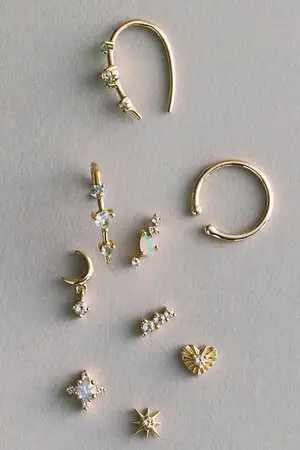 LOCAL ECLECTIC Starburst Flatback Earrings