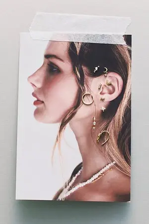 LOCAL ECLECTIC Shimmer Flatback Earrings