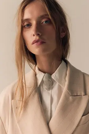 Free People Sculptural Collar Pin - Silver