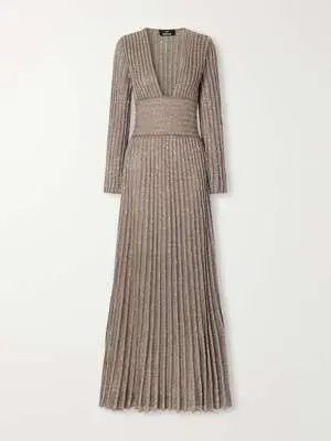 Missoni Ribbed Metallic Crochet-knit Maxi Dress